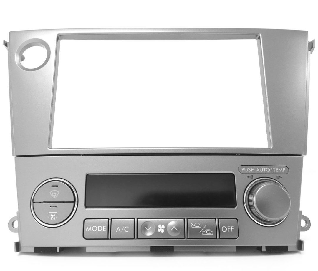GENUINE SUBARU OUTBACK LIBERTY LEGACY SILVER DOUBLE DIN FASCIA AV PANEL ...
