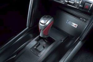 NISMO GT-R R35 SHIFTER SHIFT GEAR KNOB RED BLACK LEATHER NISSAN OEM ...